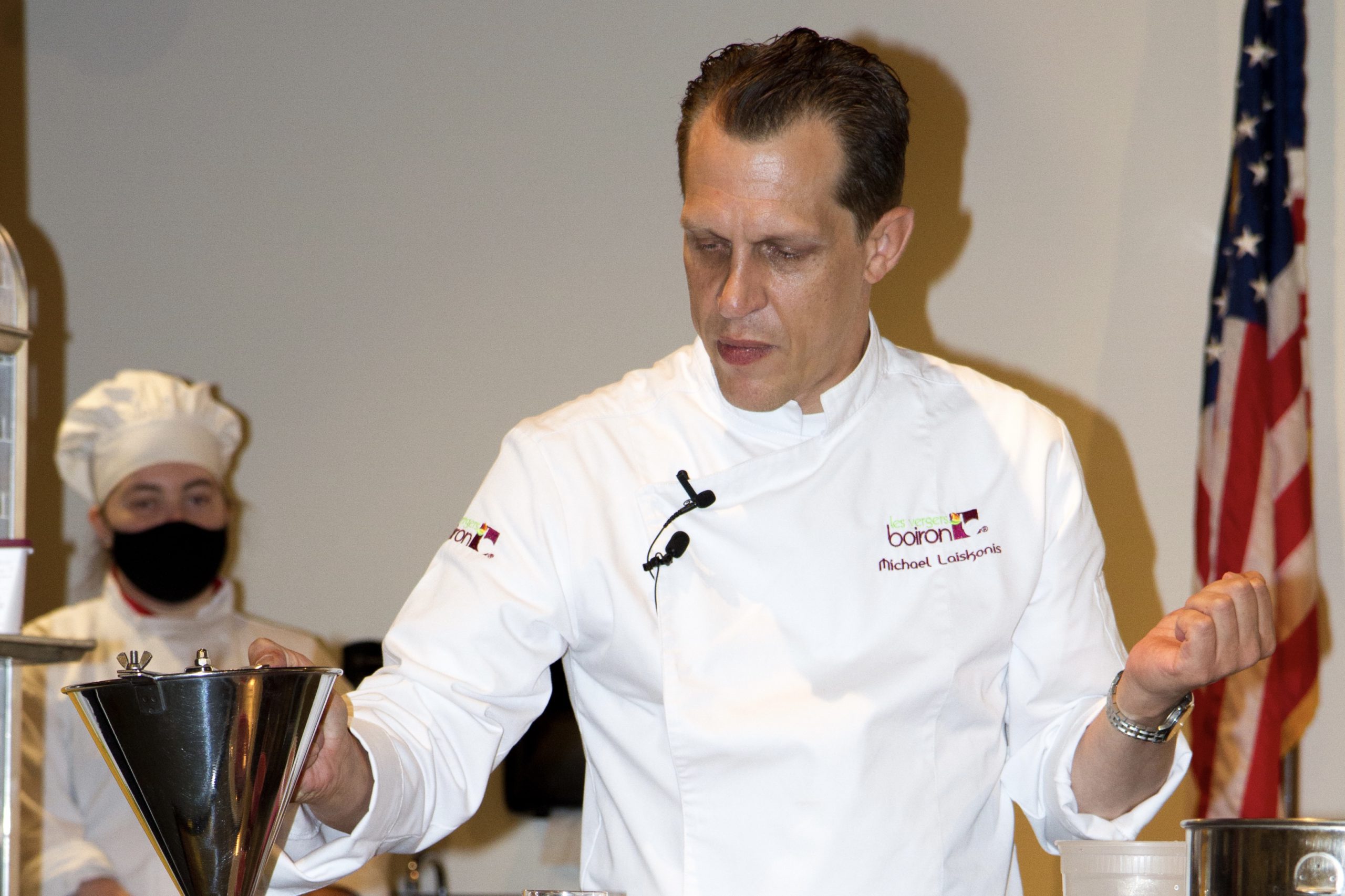 Michelin Restaurant Pastry Chef Demonstrates Dessert Techniques ...